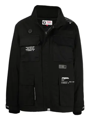 AAPE BY *A BATHING APE® Logo-print Jacket - Black