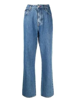 Philipp Plein Iconic Loose Fit Jeans - Blue