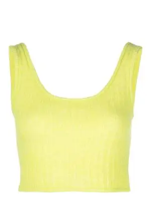 Baum Und Pferdgarten Cesya Ribbed-knit Tank Top - Green