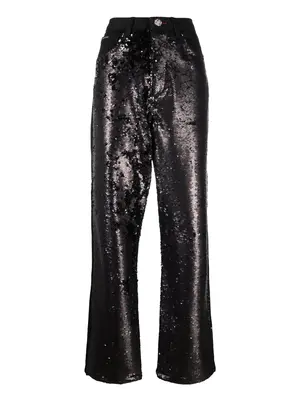 Philipp Plein High-waisted Jeans - Black
