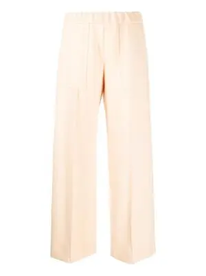 JIL SANDER Wide-leg Wool Trousers - Neutrals