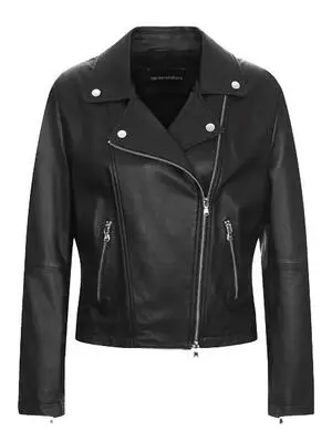 Emporio Armani Nappa-lambskin Biker Jacket - Black