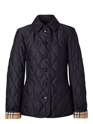 Burberry Diamond-quilted Thermoregulated Jacket - Blue