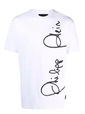 Philipp Plein Signature Logo T-shirt - White