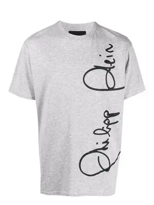 Philipp Plein Logo-print Short-sleeved T-shirt - Grey
