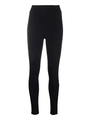 Philipp Plein Logo-print Jersey Leggings - Black