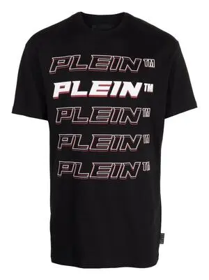 Philipp Plein Plein Repeat Logo T-shirt - Black