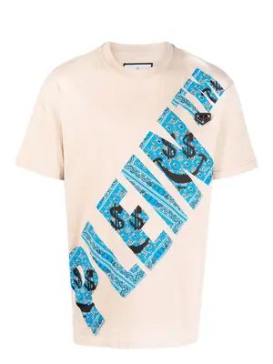 Philipp Plein Graffiti-print T-shirt - Neutrals