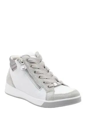 ARA Rei High Top Sneaker - White Leather