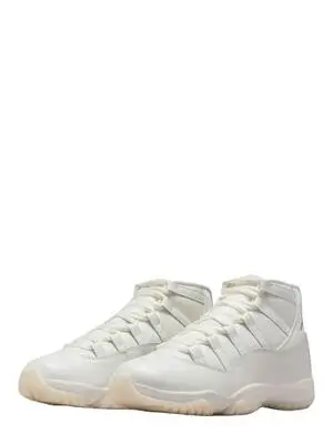 JORDAN Air Retro Mid Basketball Sneakers - Sail/pearl Grey/white