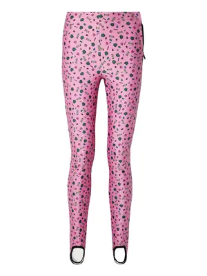 Moncler Printed Stirrup Pants - Pink