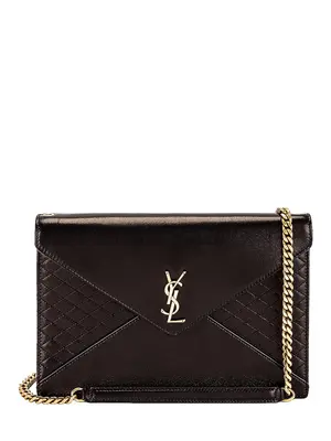 Saint Laurent Gaby Chain Bag In Black - Nero
