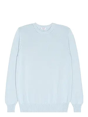 GHIAIA Ghiaia Cashmere Cotton Crewneck Light Blue