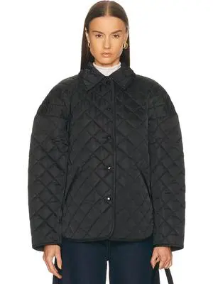 TOTEME Collared Quilted Jacket - Black