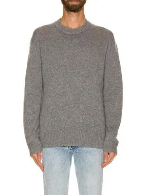FRAME Crew Neck Cashmere Sweater - Gris