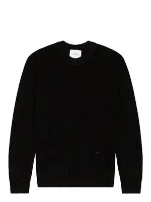 FRAME The Crew Neck Cashmere Sweater - Noir
