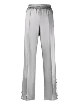 Golden Goose Logo-tape Straight-leg Trousers - Grey