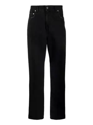 GOLDEN GOOSE Logo-patch Trousers - Black