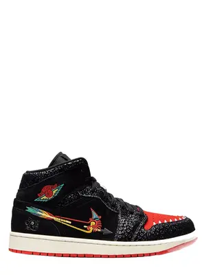 JORDAN Air 1 Mid Se Siempre Familia Sneakers - Black