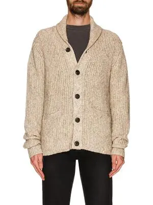 SCHOTT Yak Blend Cardigan - Limestone