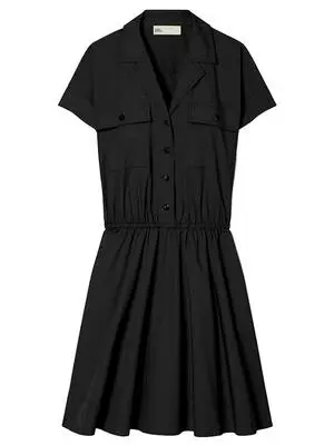 Tory Burch Tory Burch Cotton Poplin Shirtdress Black
