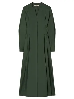 Tory Burch Tory Burch Cotton Poplin Shirtdress Forest