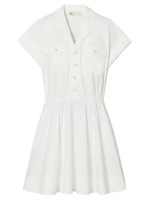 Tory Burch Cotton Poplin Shirtdress - White