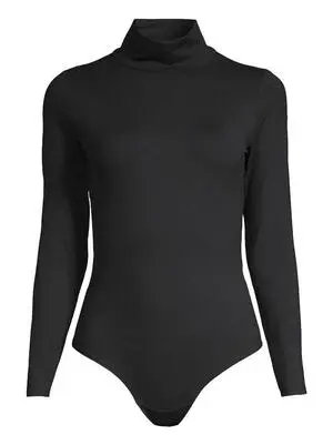 Spanx Long Sleeve Turtleneck Bodysuit - Classic Black