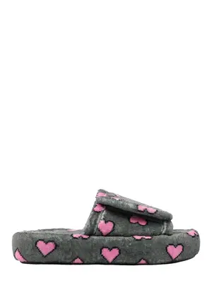 Natasha Zinko Pixel Heart Slides - Grey