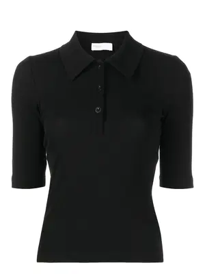 Rosetta Getty Short-sleeve Polo Shirt - Black