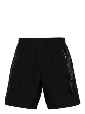 Alexander McQueen Logo-print Swim Shorts - Black