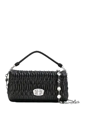 Miu Miu Quilted Leather Clutch - Black