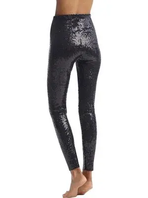 Commando Sequined Leggings - Black