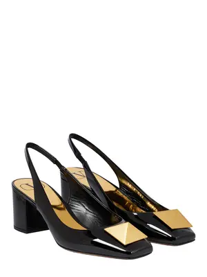 Valentino Garavani One Stud Slingback Pumps - Black