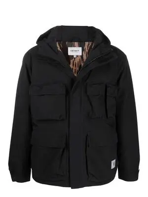 Carhartt Work In Progress Multi-pocket Hooded Jacket - Black