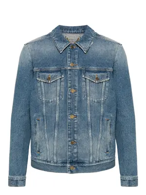 GOLDEN GOOSE Stonewashed Denim Trucker Jacket - Blue