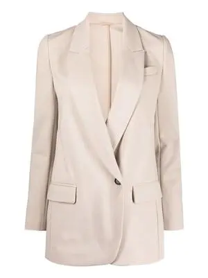 Brunello Cucinelli Notched-lapel Single-breasted Blazer - Neutrals