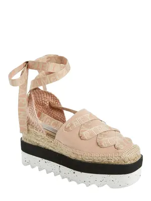Stella McCartney Stella McCartney Gaia Logo Espadrille 6802 - Blush