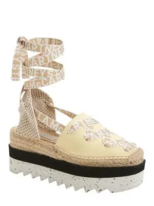 Stella McCartney Gaia Logo Espadrille - Banana