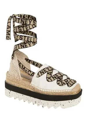 Stella McCartney Stella McCartney Gaia Logo Espadrille Camelia