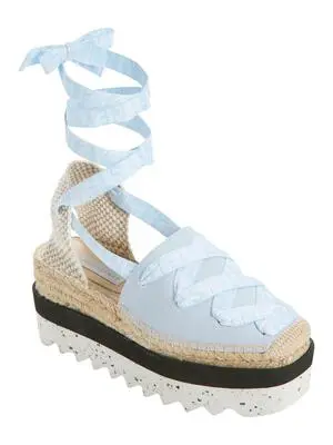 Stella McCartney Gaia Logo Espadrille - Powder Blue
