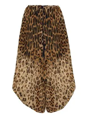 ETRO Leopard-Print Silk-Chiffon Culottes