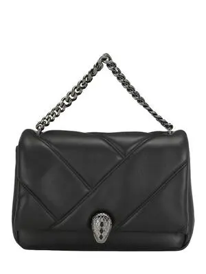 BVLGARI BVLGARI Serpenti Cabochon Matelassé Leather Mini Bag Black