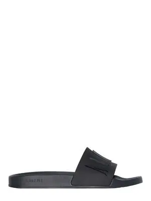 Amiri Logo-debossed Open-toe Slides - Black