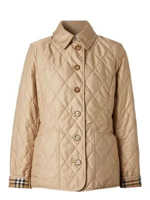 Burberry Diamond-quilted Jacket - Neutrals