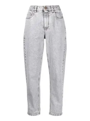 Brunello Cucinelli Brunello Cucinelli Tapered-Leg Jeans Grey