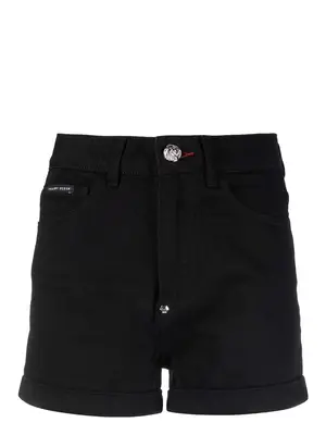 Philipp Plein Slim-cut Hot Shorts - Black
