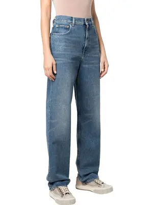 GOLDEN GOOSE Kim Wide-leg Jeans - Blue