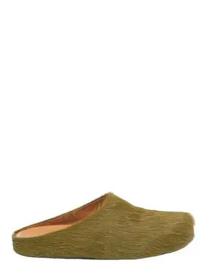 Marni Fussbett Sabot Mules - Deep Sage