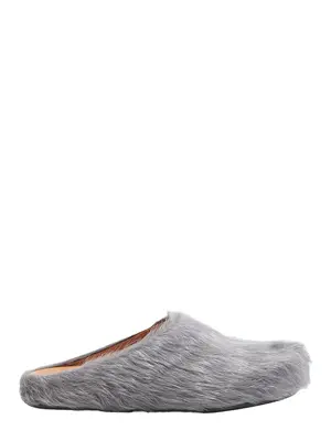 Marni Fussbett Sabot Mules Mercury